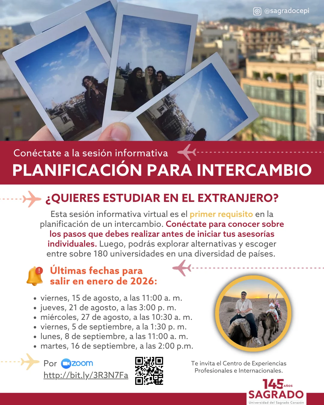 Planificación para intercambio – Eventos@Sagrado